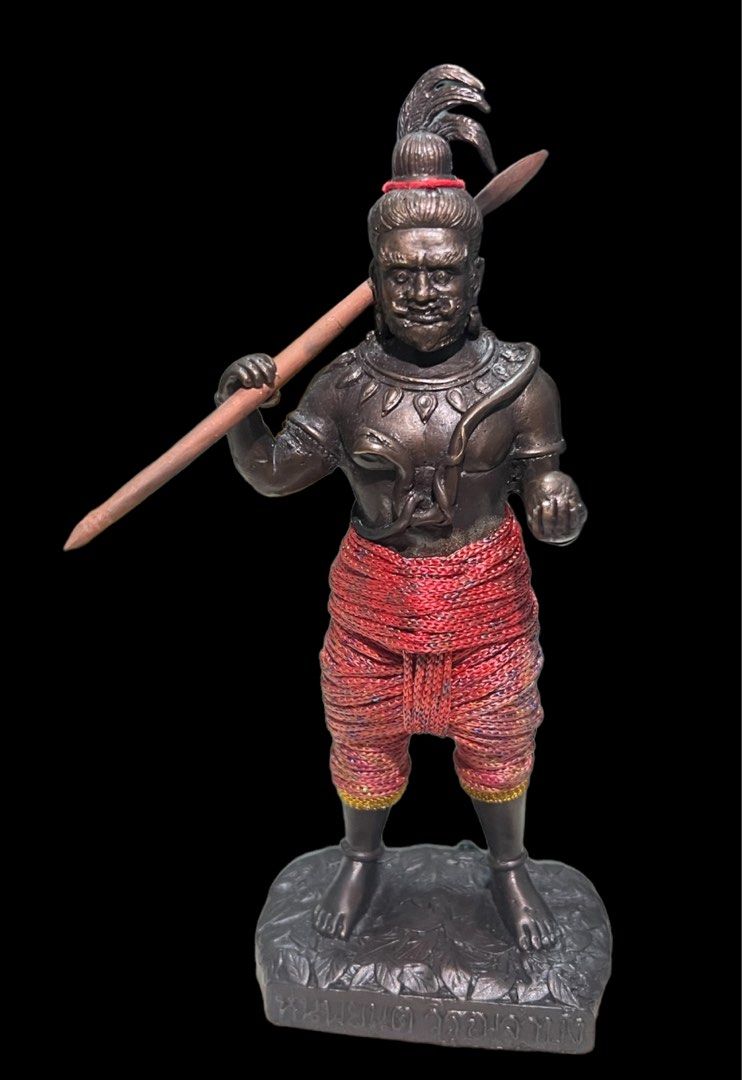 Thai Lanna Blue HPY Yakhas Sampham Bucha Statue LP Prasoot Wat Nai Tao ...