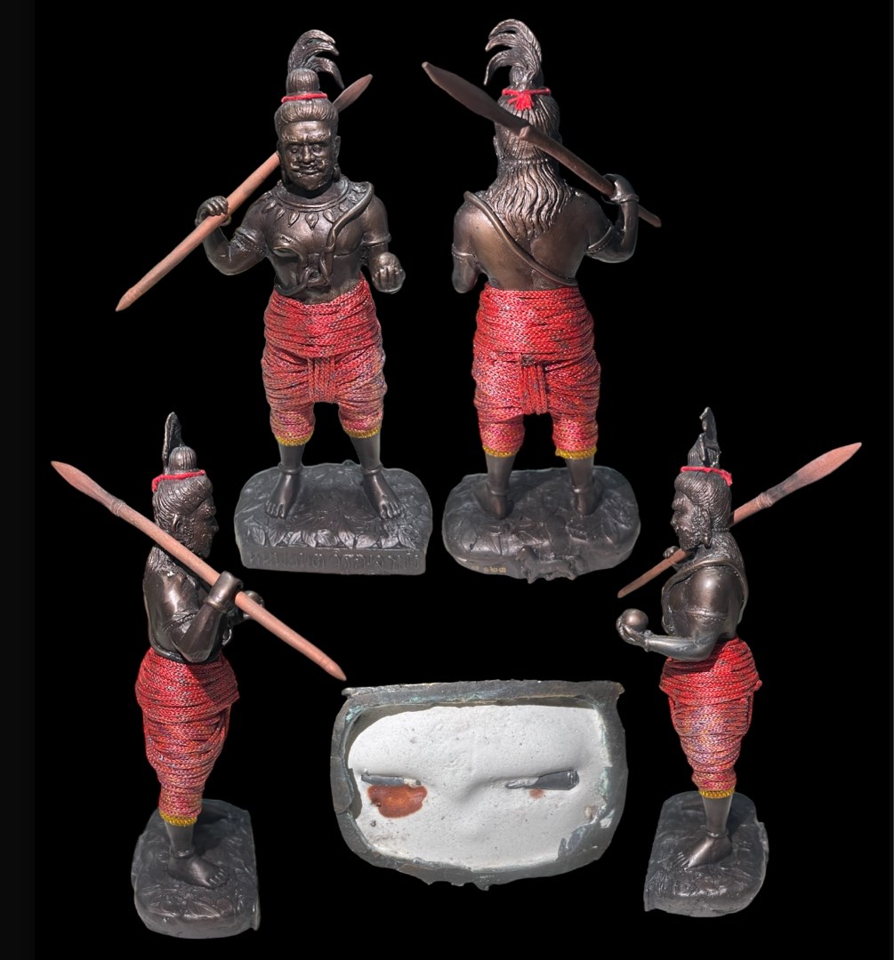 Thai Lanna Blue HPY Yakhas Sampham Bucha Statue LP Prasoot Wat Nai Tao ...