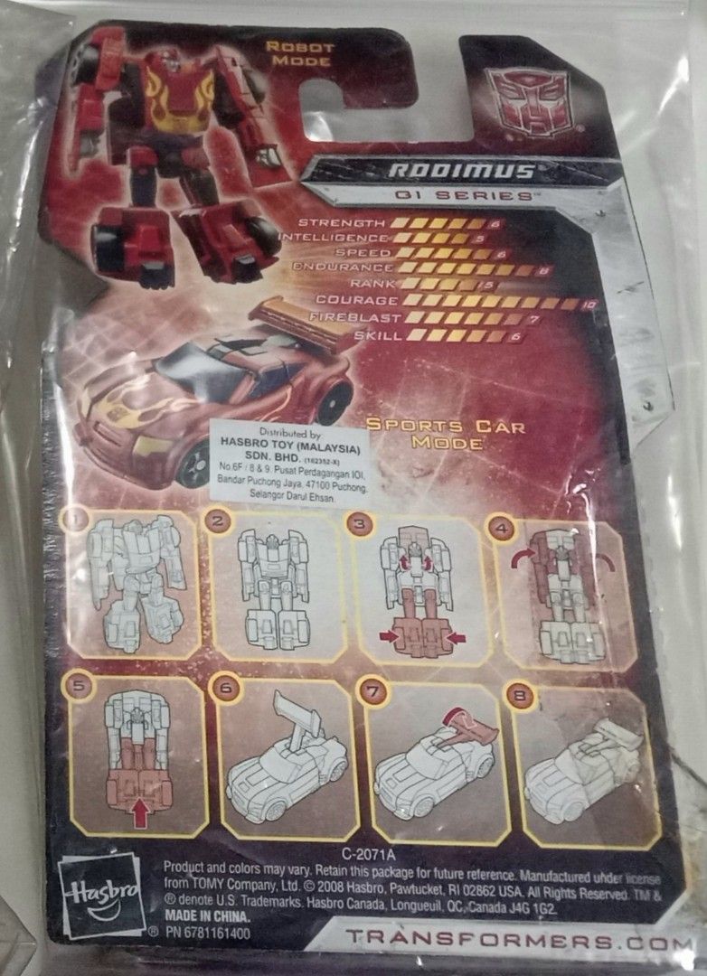 Transformers Reprolabels Art Card, Legion Legends Hotrod Hot Rod Hot ...