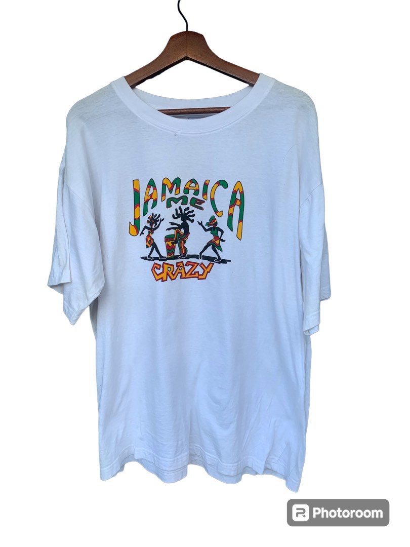 Vintage Jamaica Crazy Reggae Tee, Men's Fashion, Tops & Sets, Tshirts ...