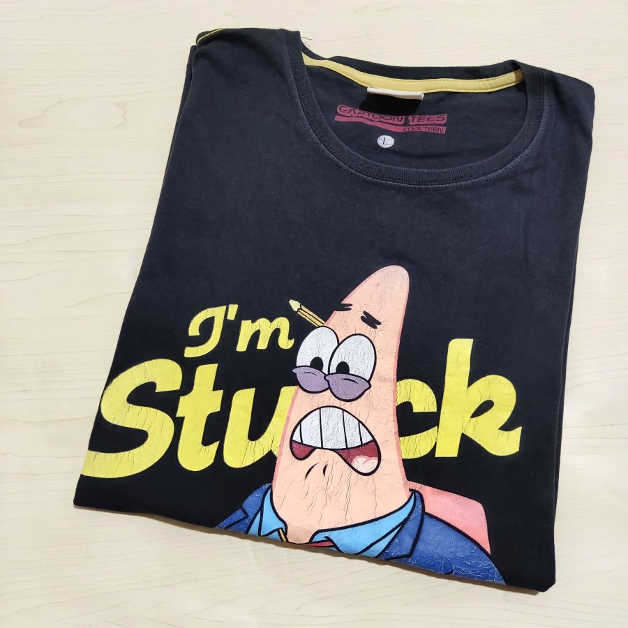 vintage PATRICK STAR, Fesyen Pria, Pakaian , Atasan di Carousell
