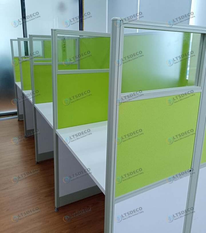 workstation cubicle customized with glass/ modular partition office ...
