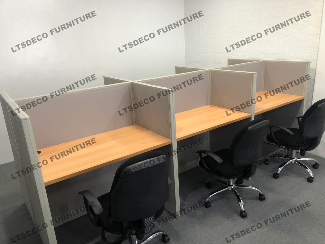 workstation linear type modular partition// office partition, Furniture ...
