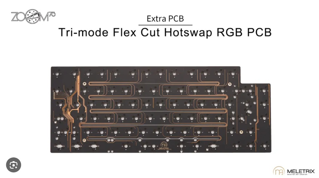 Zoom75 Tri-mode Flex Cut Hotswap RGB PCB - brand new, Computers & Tech, Parts & Accessories ...