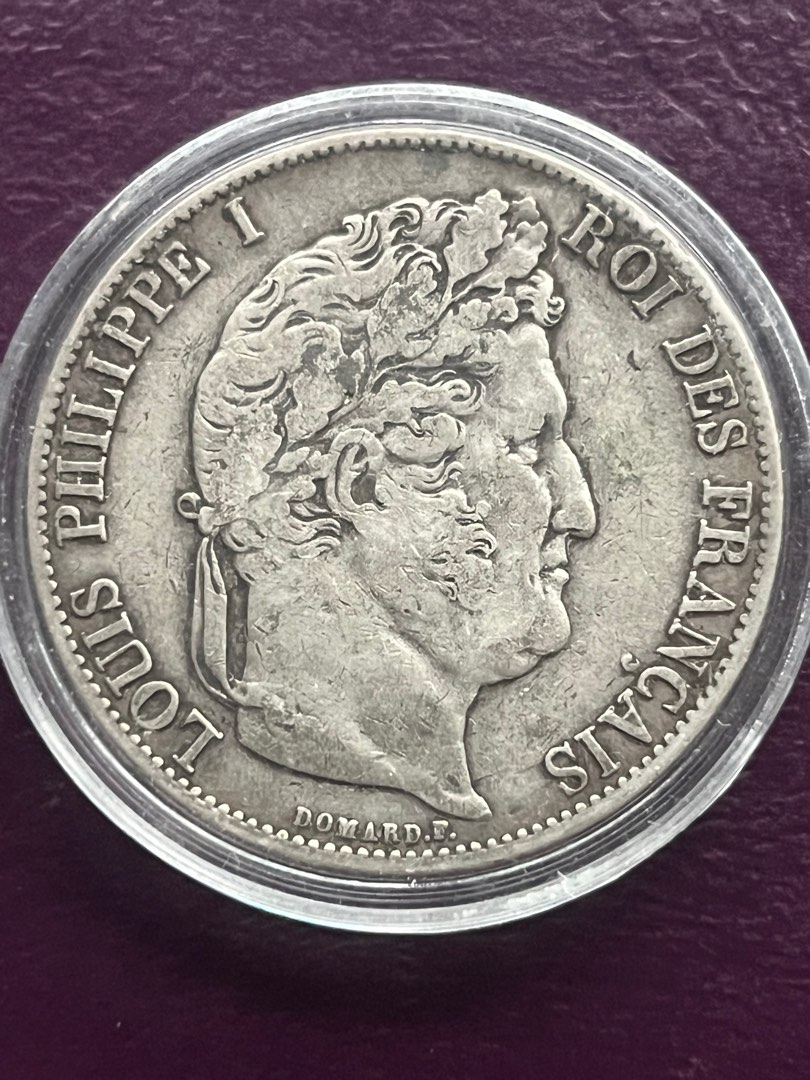 1834 5 Franc Silver coin, Hobbies & Toys, Memorabilia & Collectibles ...