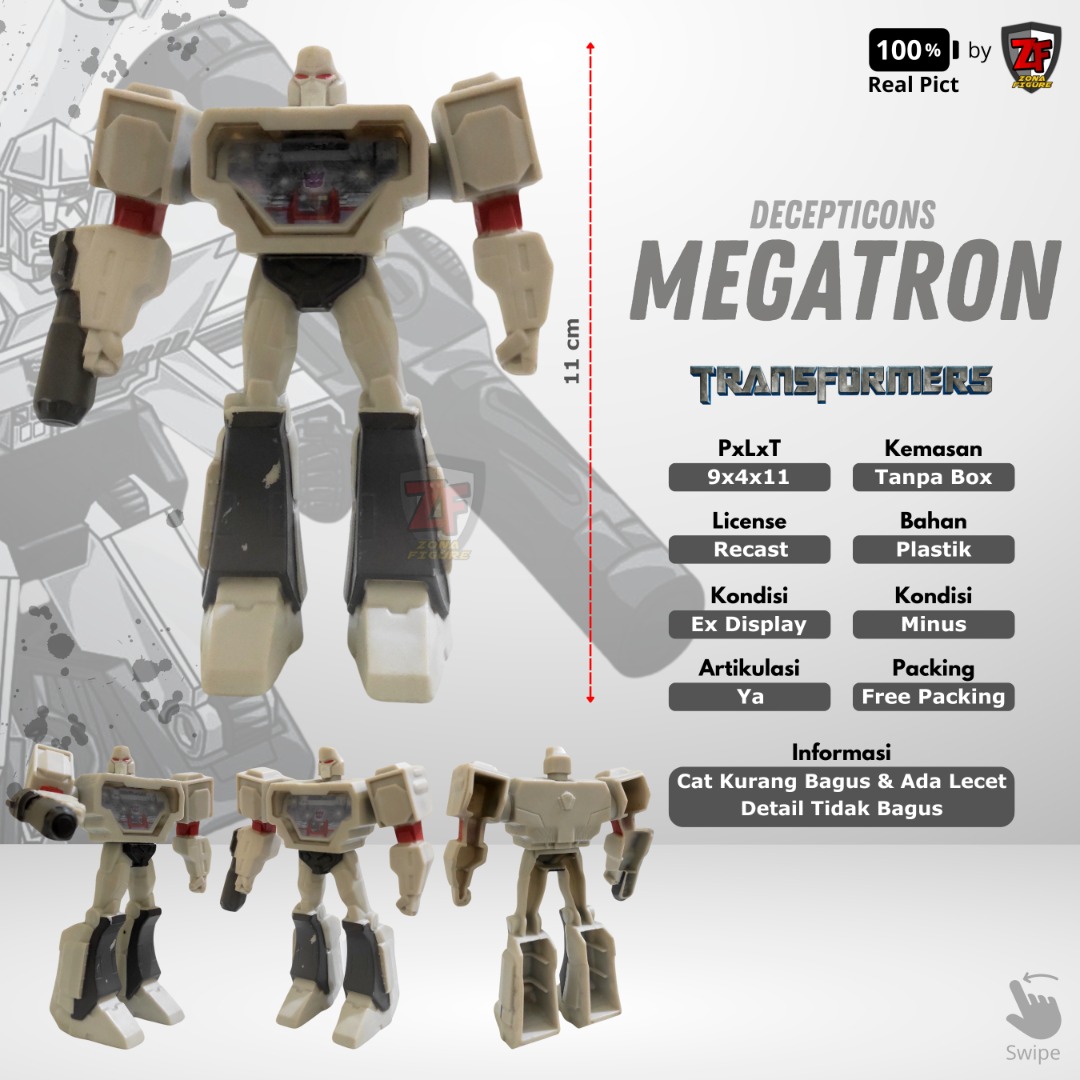 Action Figure Transformers Figure Megatron Pajangan Transformers Koleksi Transformers Mainan ...