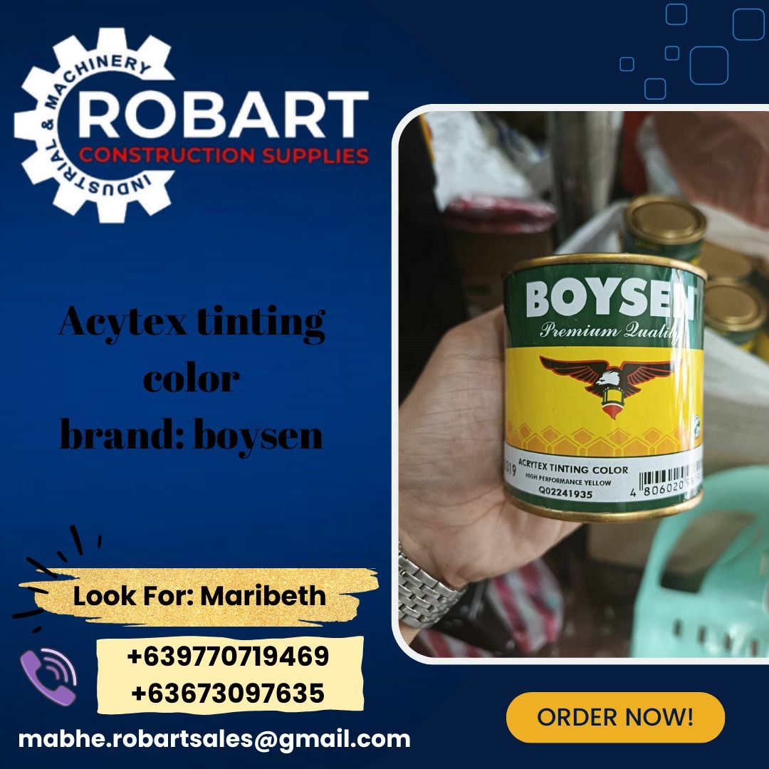 Acytex tinting color brand: boysen color: High performance yellow ...