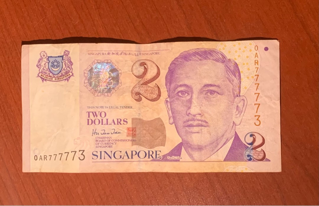 Auspicious $2 Note (Serial Number 777773), Hobbies & Toys, Memorabilia ...