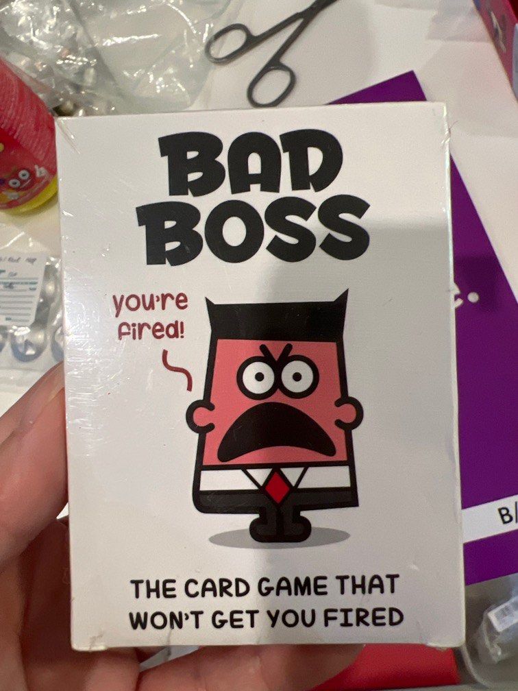 Bad boss card game, Hobbies & Toys, Toys & Games on Carousell