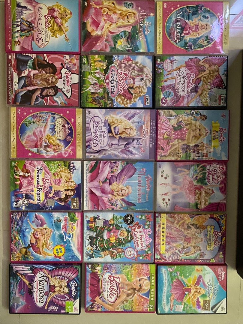 Barbie DVD, Hobbies & Toys, Music & Media, CDs & DVDs on Carousell
