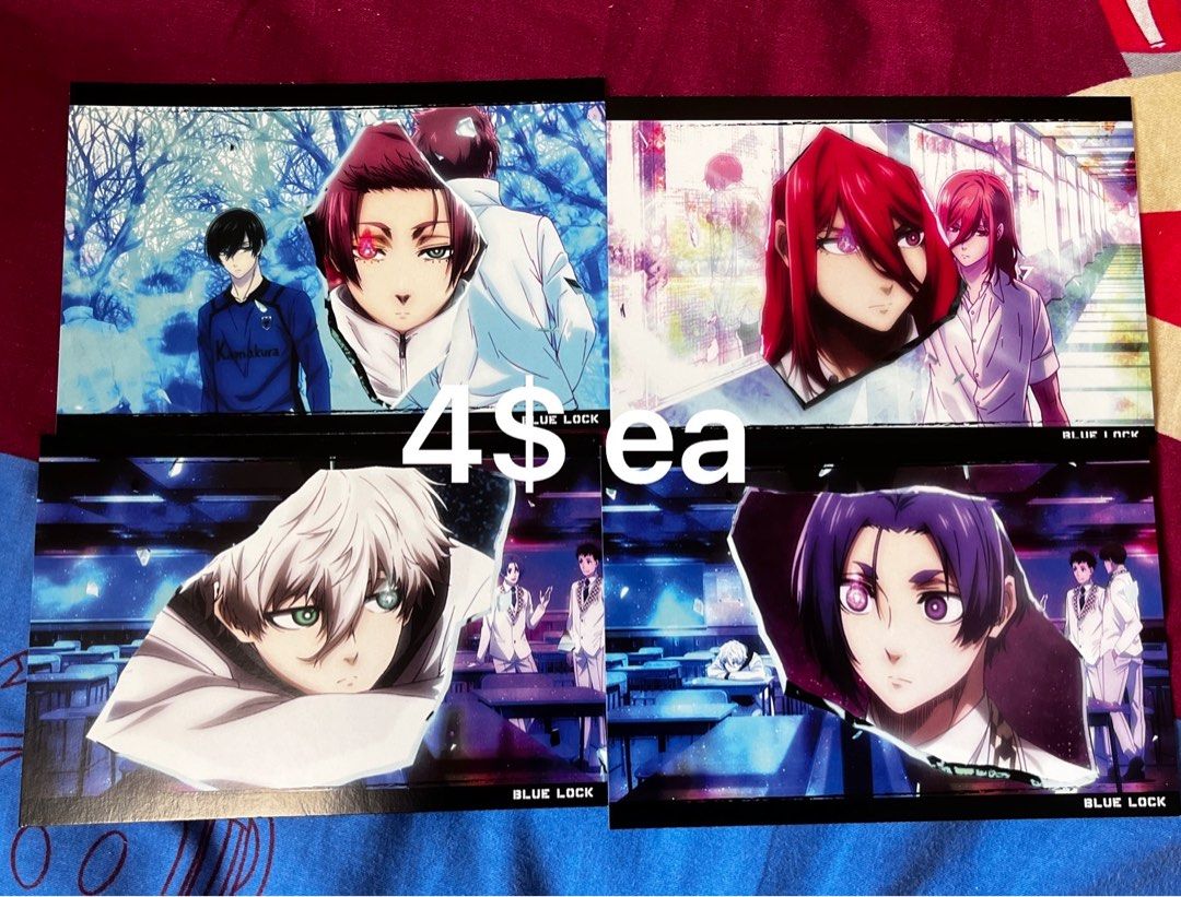 bluelock rinsae nagireo chigiri hyoma postcards. Itoshi rin itoshi sae ...