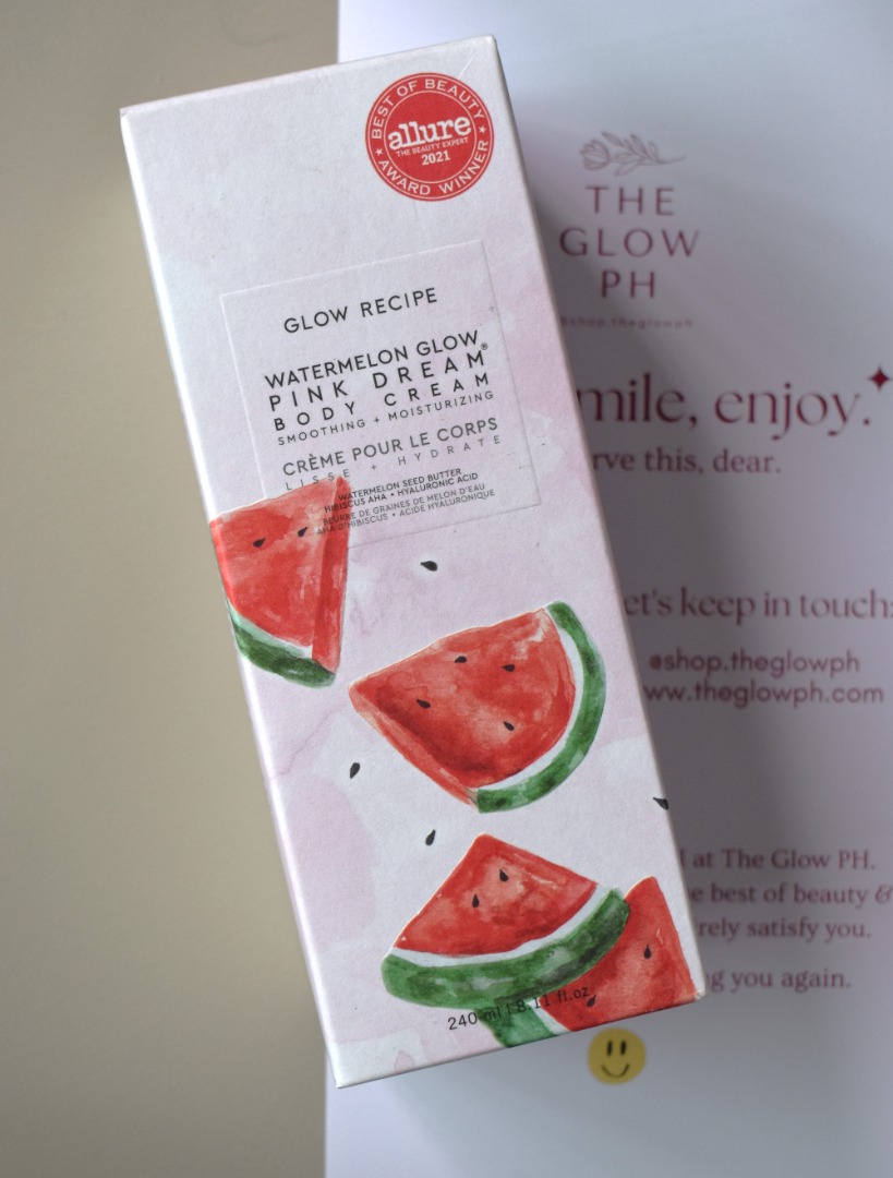 BRAND NEW GLOW RECIPE Watermelon Glow AHA Pink Dream Body Cream 240ML ...