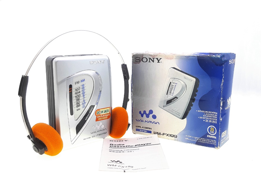 Brand New Sony WM-FX199 Walkman Portable AM/FM Radio/ Cassette Player In Excellent Working ...