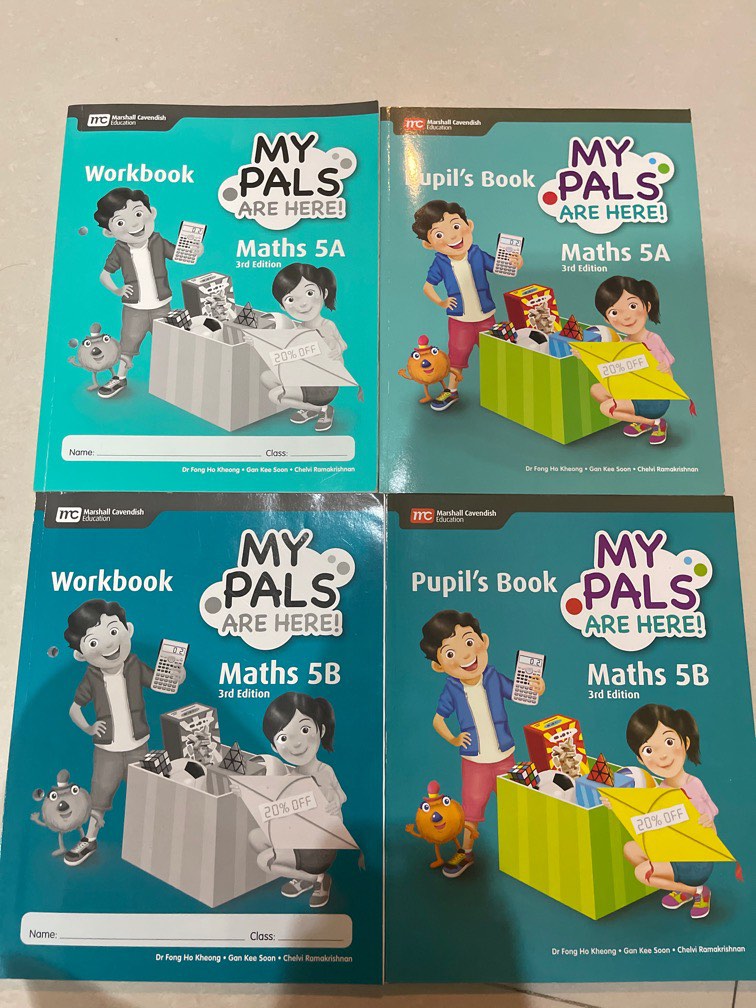 (Bundle) My Pals Are Here Maths 5A & 5B Pupils Book & Workbook, Buku ...
