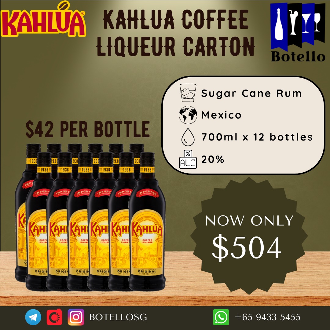 [Carton] Kahlua Coffee Liqueur x 12 bottles / 700ml / Same Day Alcohol ...