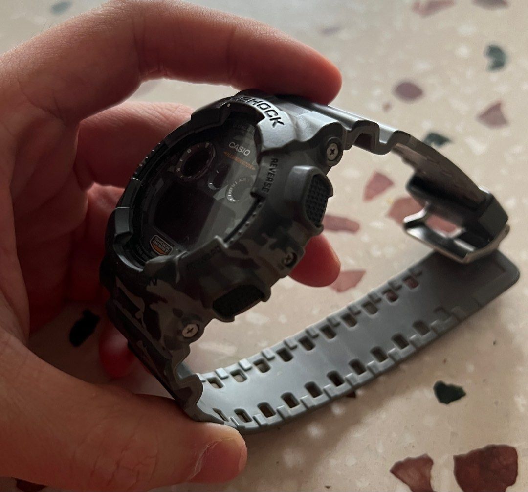 Casio G-shock GD120CM (grey camo), Men's Fashion, Watches & Accessories ...