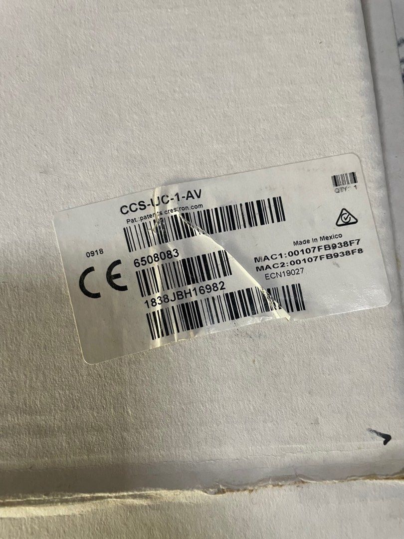 Crestron CCS-UC-1-AV desktop devices Video conference system Brand New ...