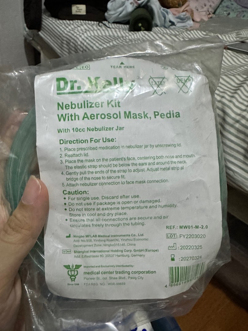 Dr. Kelly Nebulizer Kit wuth Aerosol Mask, with 10cc nebulizer jar ...