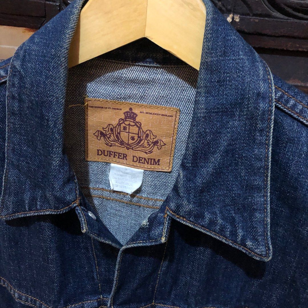 DUFFER of st george japan selvedge vintage 90s raw denim jacket trucker ...