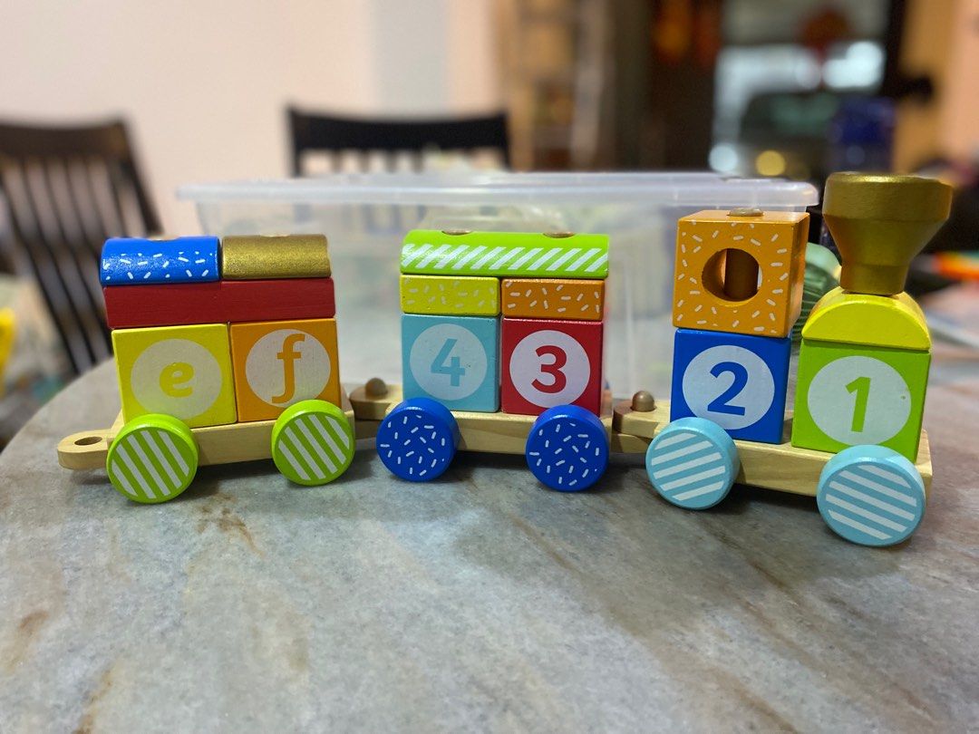 ELC Wooden Stacking Range, Hobbies & Toys, Toys & Games on Carousell