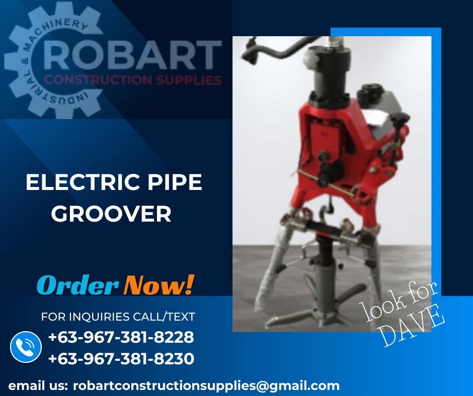 ELECTRIC PIPE GROOVER, Commercial & Industrial, Construction Tools ...
