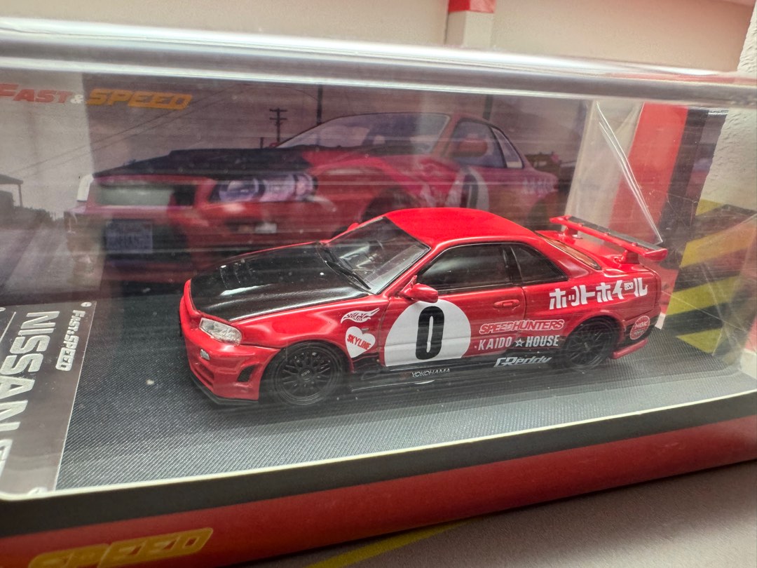 Fast&Speed 1/64 Nissan Skyline GT-R R34 NFS red livery, Hobbies & Toys ...