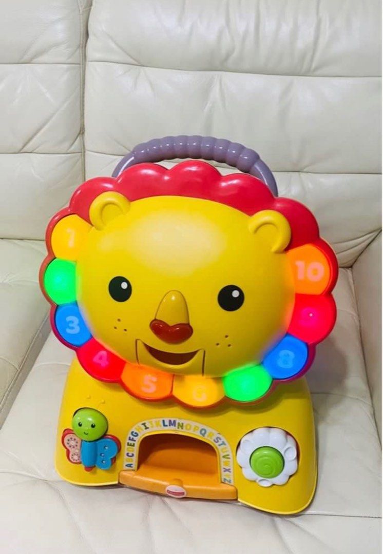 Fisher Price Lion Sit Stride Ride 3-in-1 Walker Activity Station Play ...