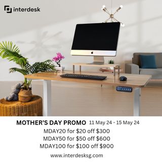 Interdesk Adjustable Standing Desk Computer Gaming Desk Study Table Office Desk, Furniture ...