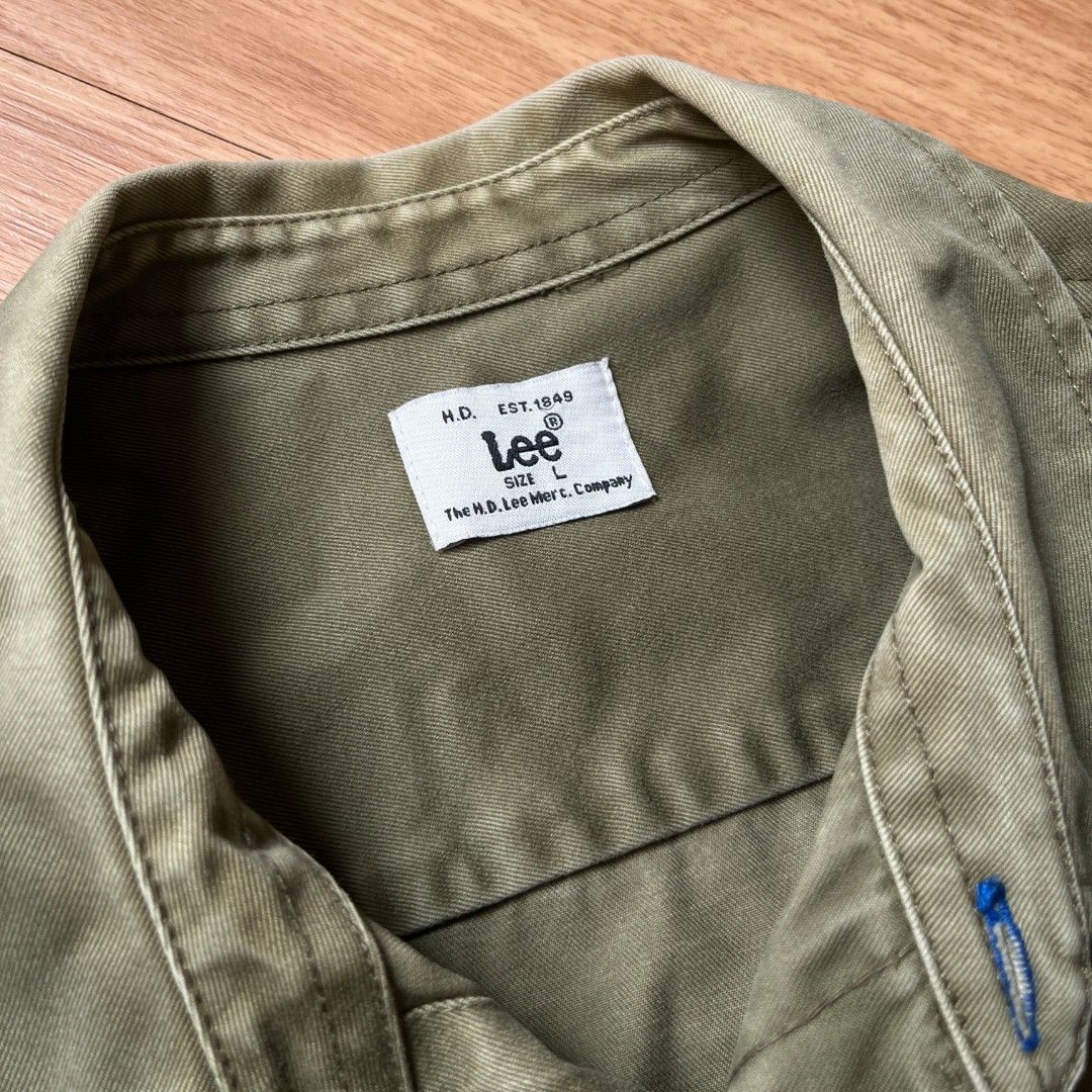 Jaket Work Wear Military Lee Hijau Rugged, Fesyen Pria, Pakaian , Baju ...