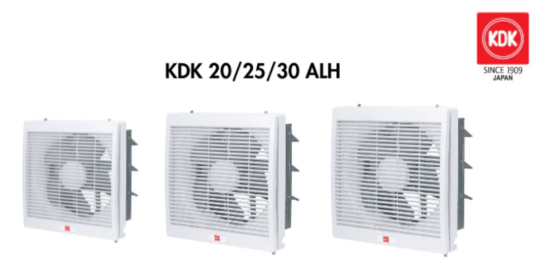 KDK 20ALH ventilation fan for hdb/condo toilet window, TV & Home ...