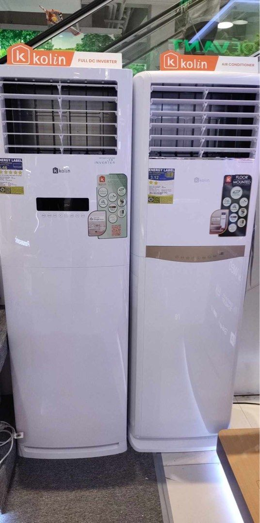 KOLIN FLOOR MOUNTED NON INVERTER AND INVERTER AIR CONDITIONER, TV ...