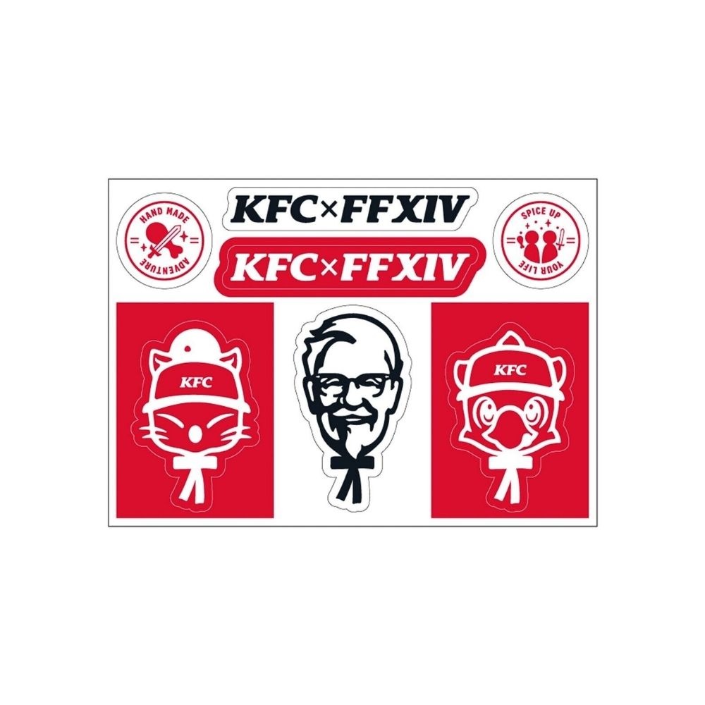 Limited Edition Final Fantasy XIV x KFC Collaboration Sticker with ...