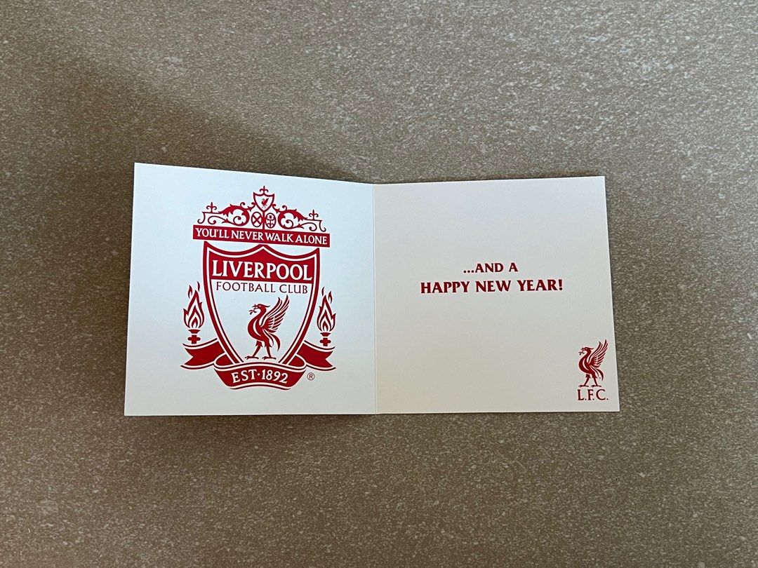 Liverpool Football Club Christmas Greeting Card, Hobbies & Toys ...