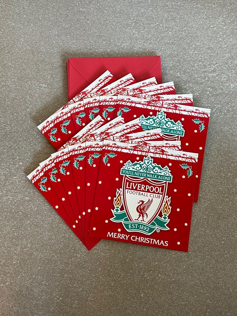 Liverpool Football Club Christmas Greeting Card, Hobbies & Toys ...