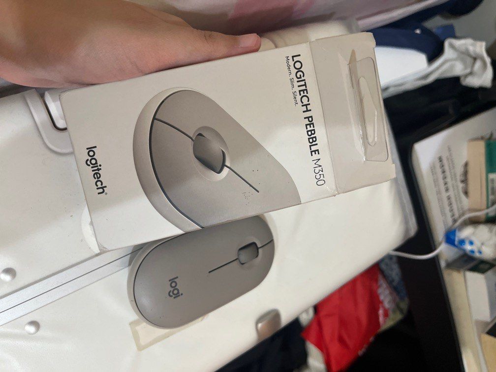 Logitech Mouse Pebble M350 Warna Sand, Elektronik, Komputer, Desktop di Carousell