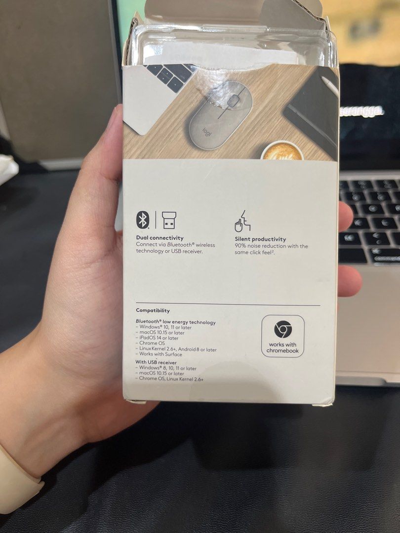 Logitech Mouse Pebble M350 Warna Sand, Elektronik, Komputer, Desktop di Carousell