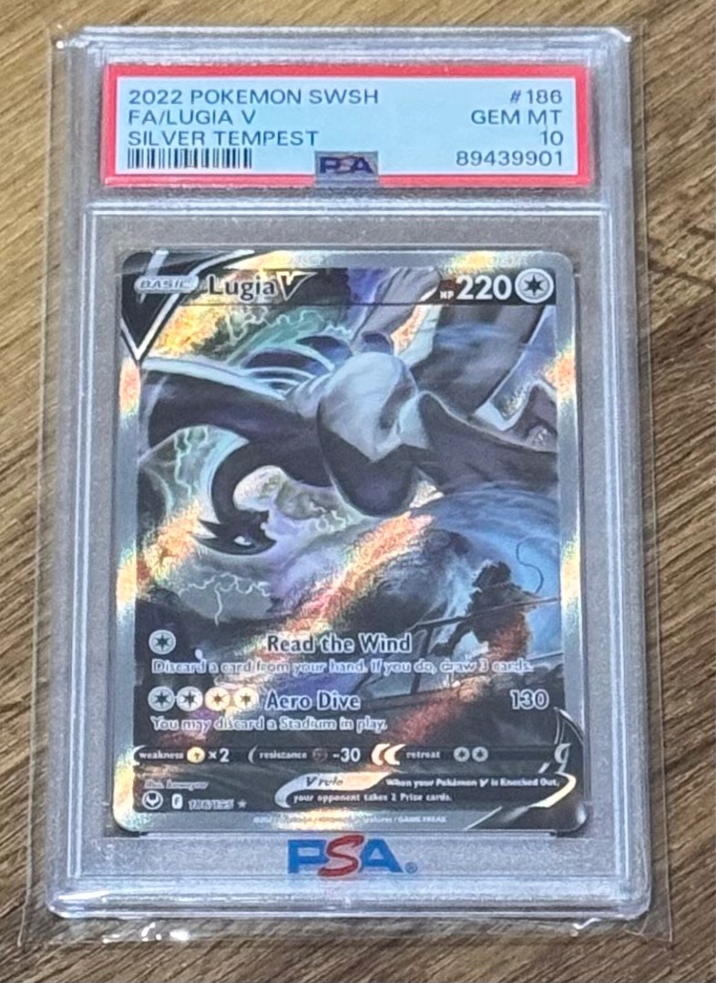 Lugia V Alt Art 186/195 Silver Tempest Ultra Rare 2022 - PSA 10 ...