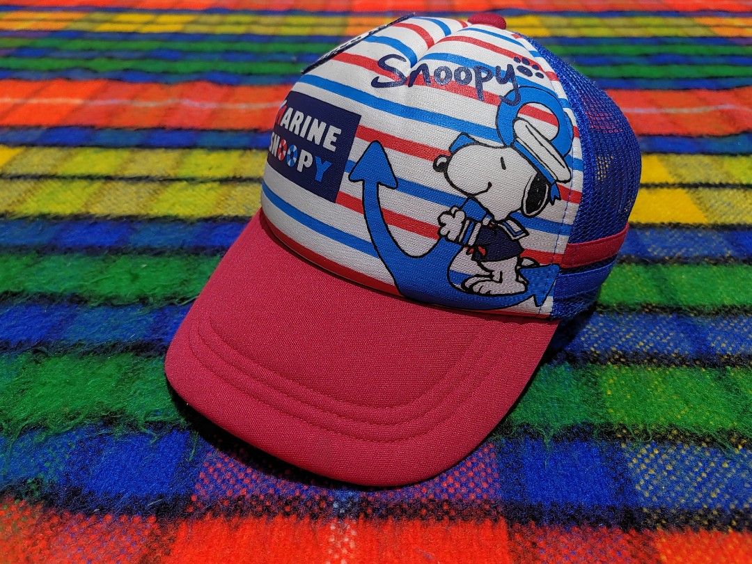 Marine Snoopy Universal Studios Japan Kids Trucker Cap, Babies & Kids ...