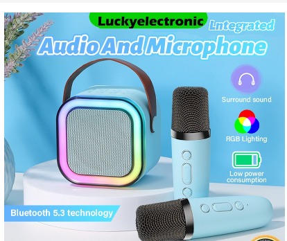 Mini Wireless Mic Outdoor Portable Karaoke Microphone Bluetooth Small ...