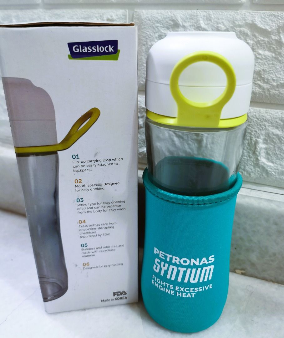 [New] 500ML Petronas x Glasslock Water Bottle, Furniture & Home Living ...
