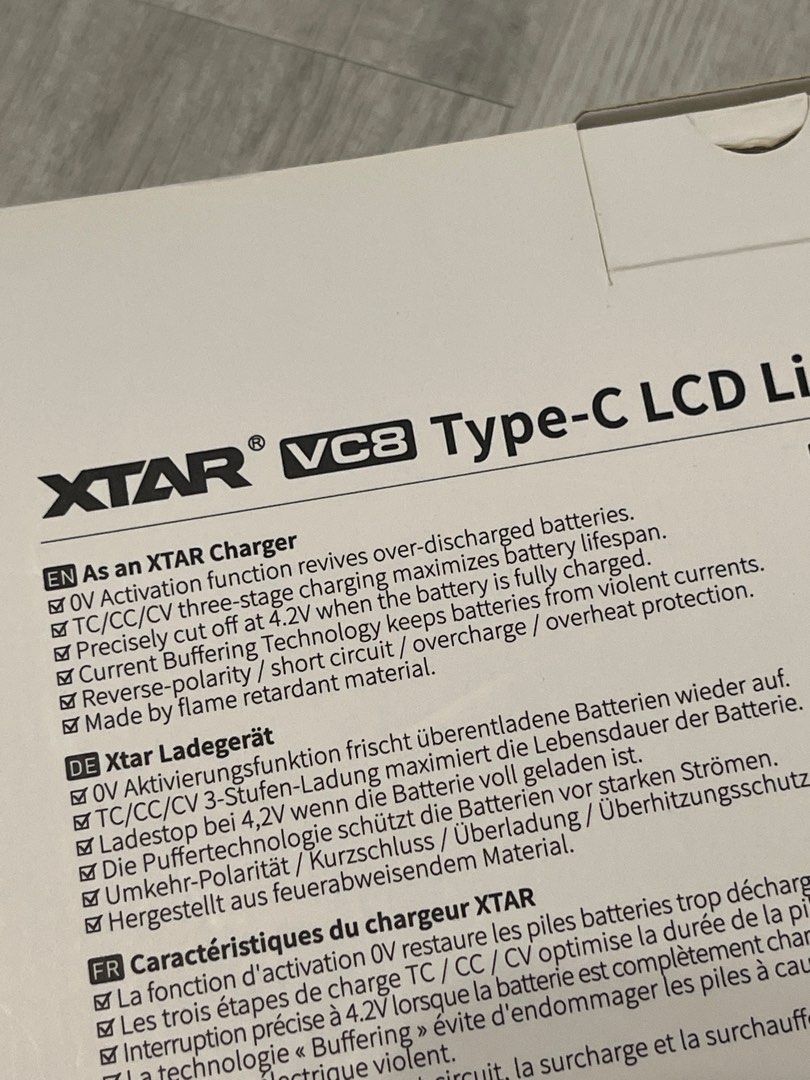 New XTAR VC8 lithium ion charger, Mobile Phones & Gadgets, Mobile ...