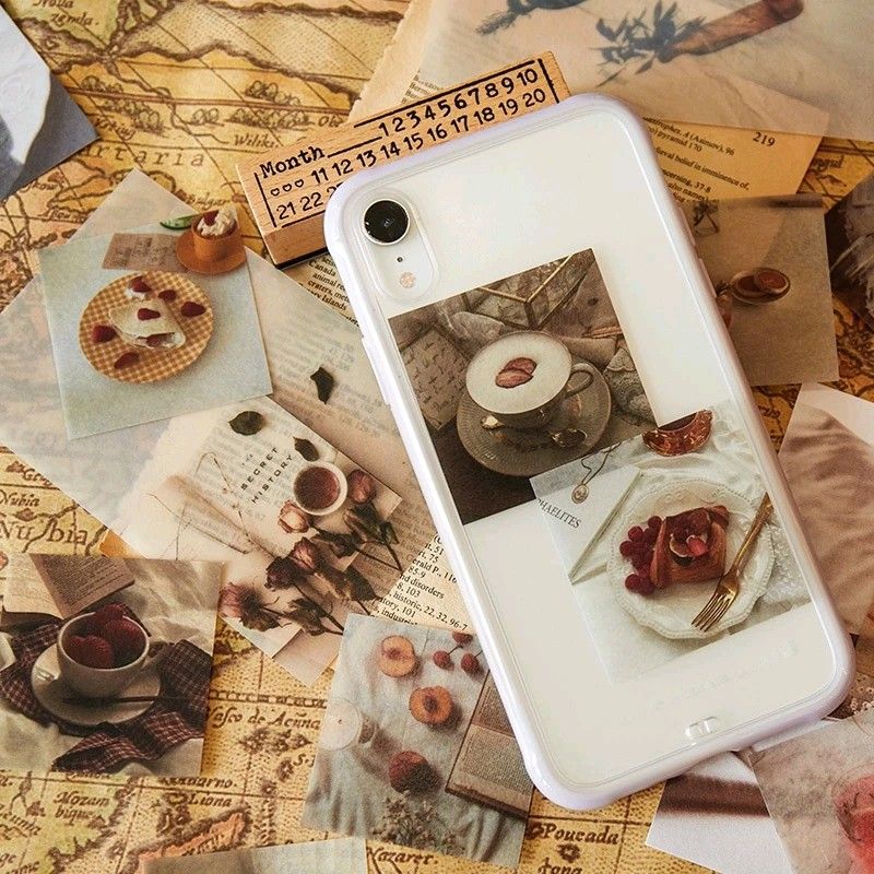 55pcs Non Repeated Boxed Stickers Sulfuric Acid Paper Japanese Paper ...