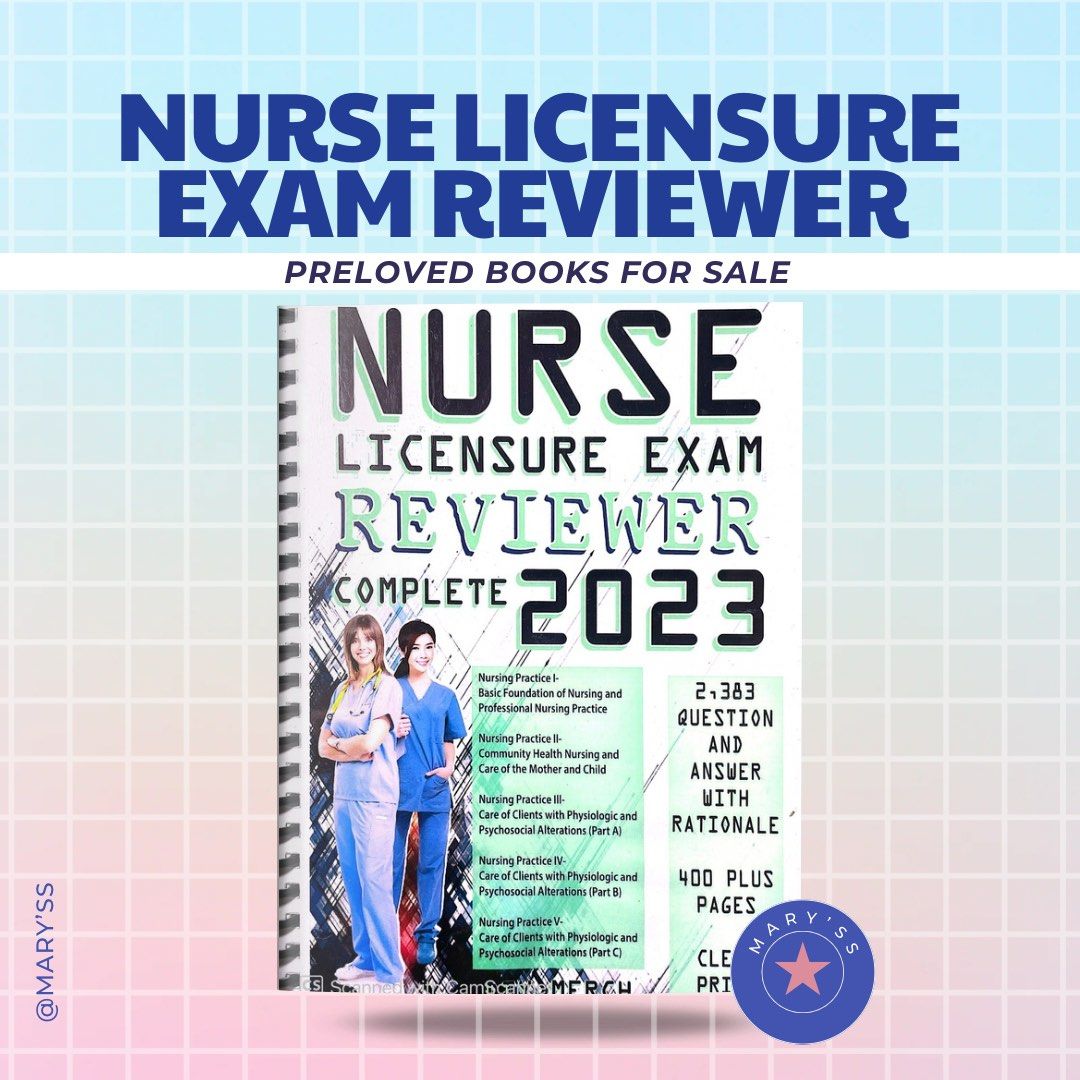 Nurse Licensure Exam Reviewer, Hobbies & Toys, Books & Magazines, Textbooks on Carousell