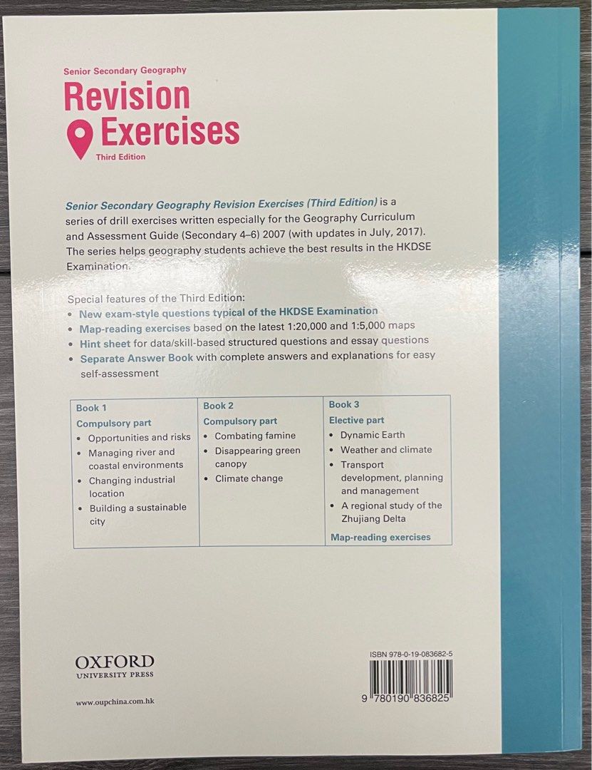 OXFORD Senior Secondary Geography Revision Exercises 1, 興趣及遊戲, 書本 & 文具, 教科書 - Carousell