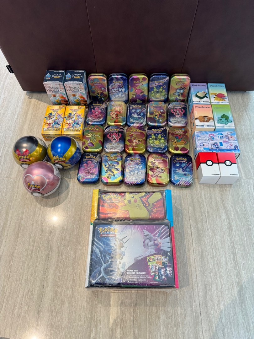 Pokemon 151 Mini Tin TCG Tin Balls Cards Vstar, Hobbies & Toys ...