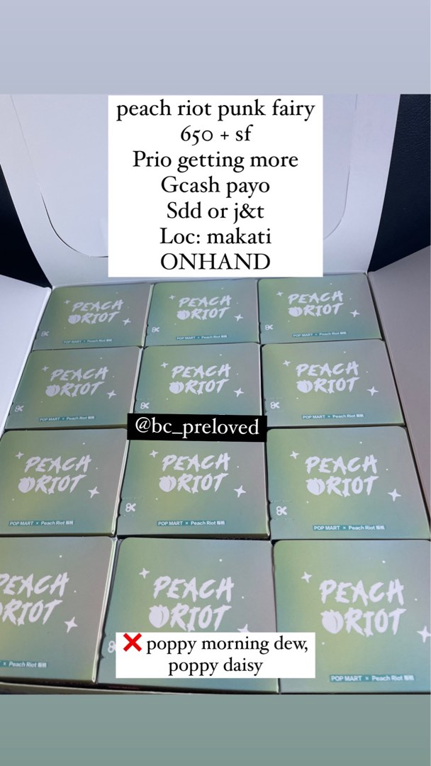 Popmart peach riot punk fairy poppy frankie gigi sonny angels sylvanian ...