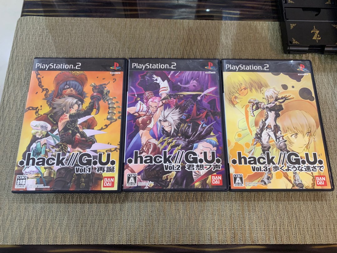 PS2 .hack// G.U. GU vol.1 & 2 & 3 Game Set Japan PlayStation 2, Video ...