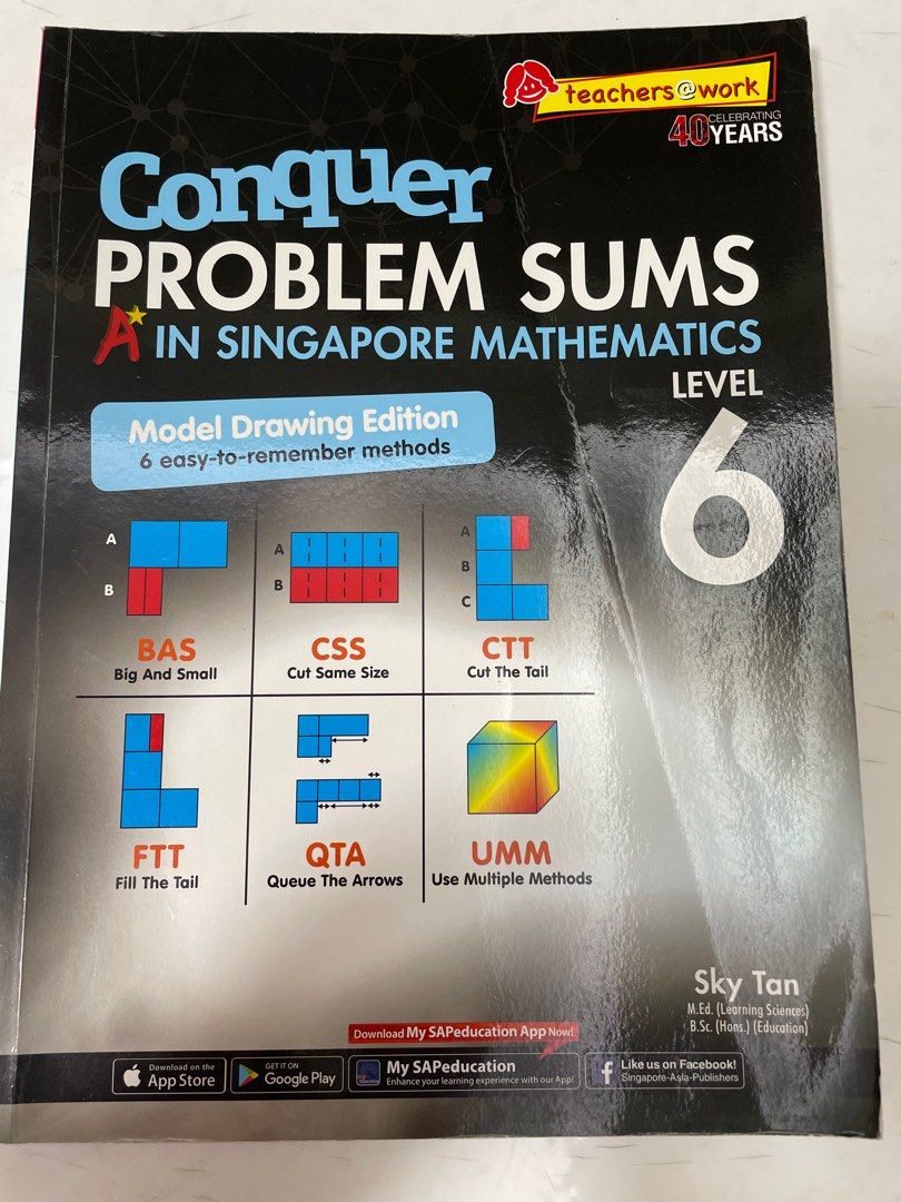 PSLE MATHS PROBLEM SUMS Model Drawing Edition 6 easy-to-remember ...