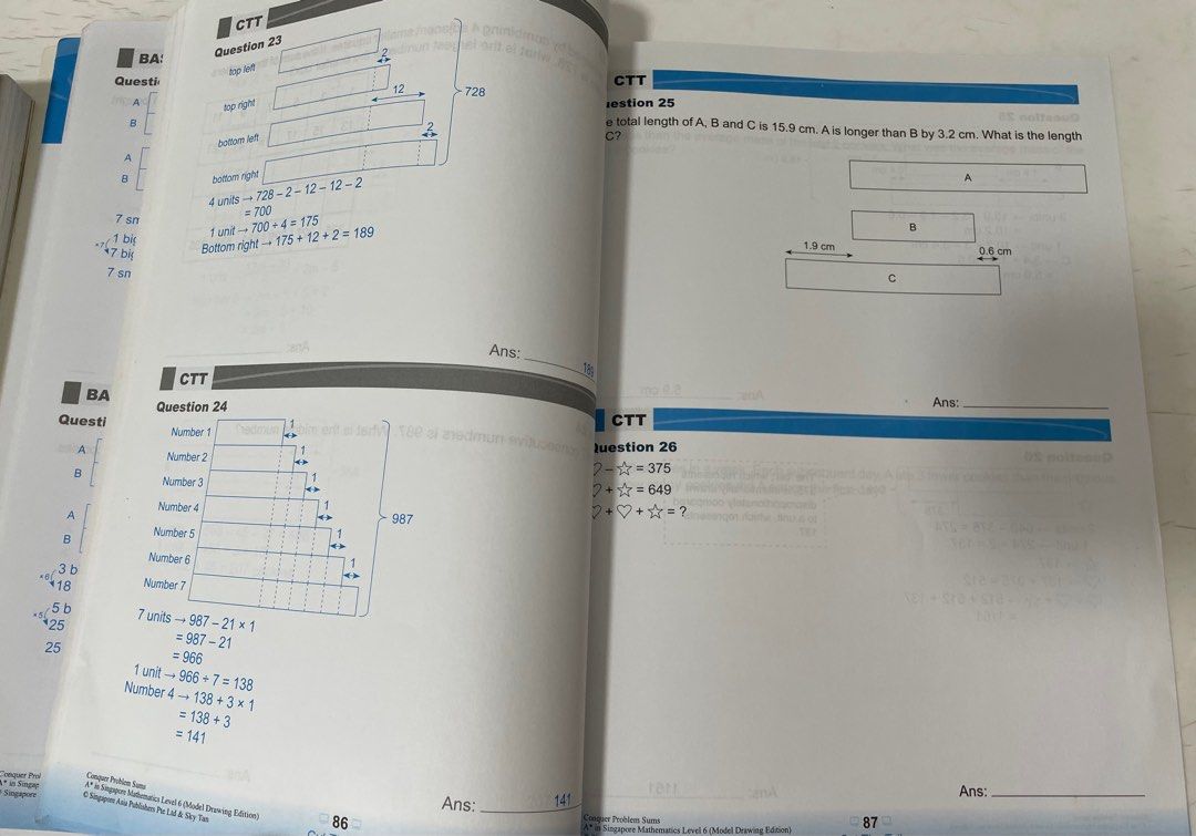 PSLE MATHS PROBLEM SUMS Model Drawing Edition 6 easy-to-remember ...