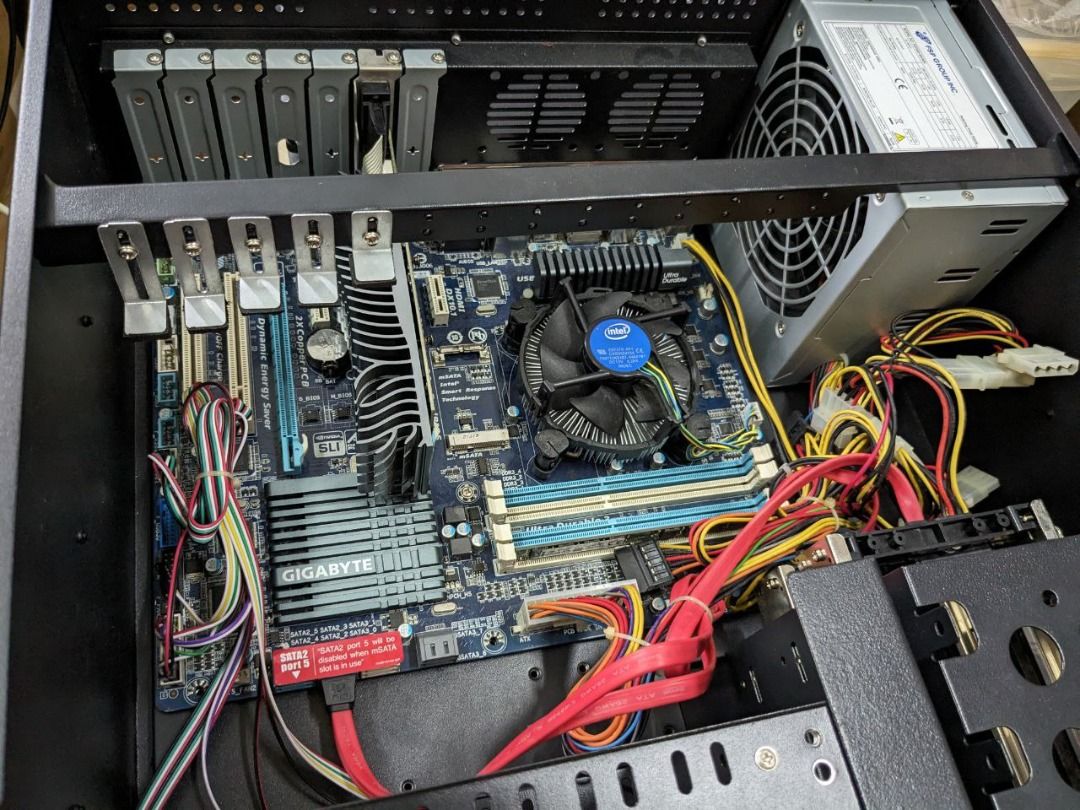 Rackmount CPU Casing with PSU, Motherboard, CPU, Graphics Card ...